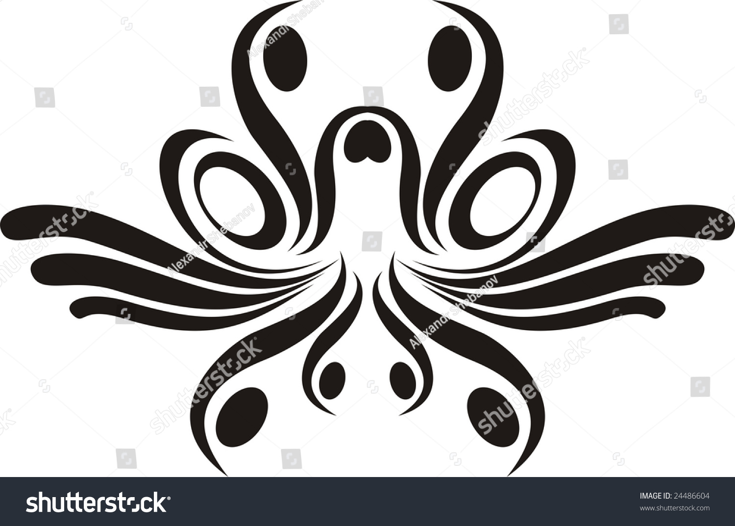 Decorative Spiral Set Scroll Design Elements Stock Illustration ...