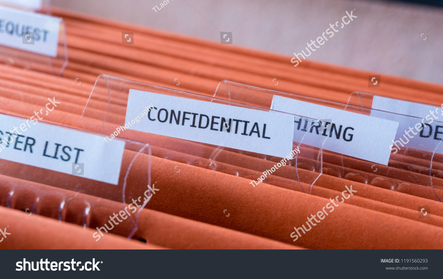 Definition File Keep Record File Folder Stock Photo 1191560293 ...