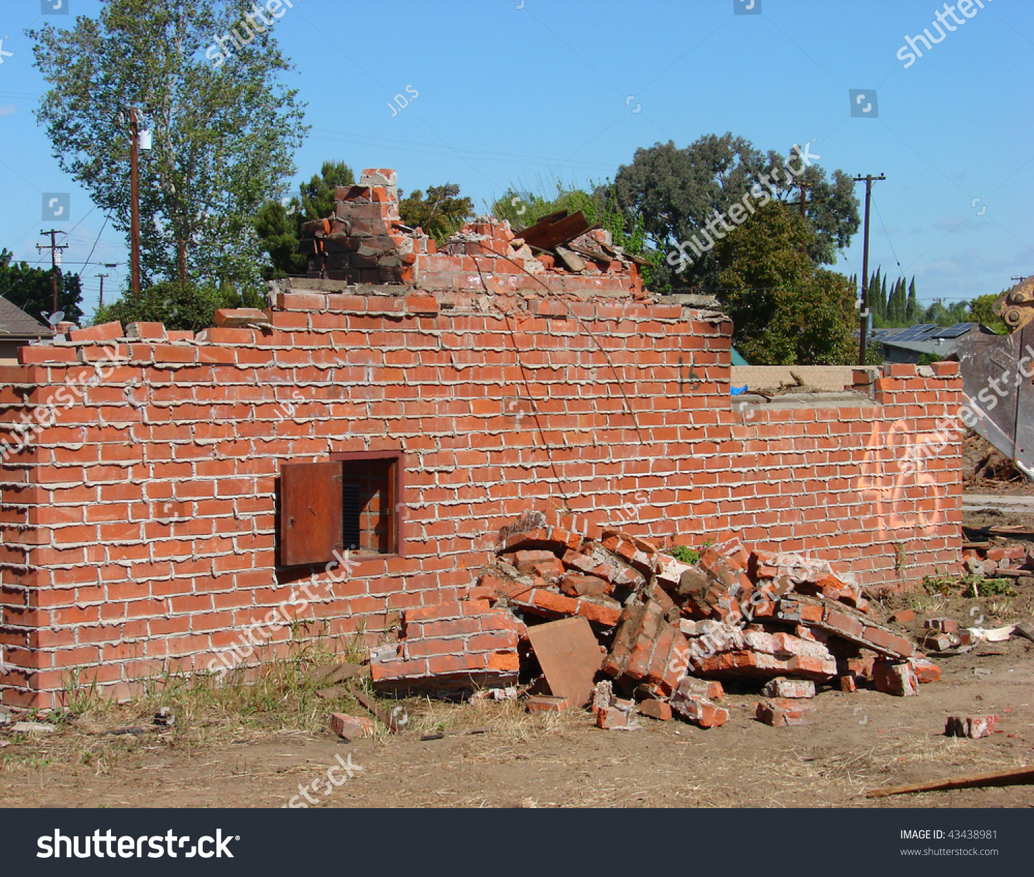 Demolished Brick Building Stock Photo (Edit Now) 43438981 Demolished Brick Building Stock Photo (Edit Now) 43438981