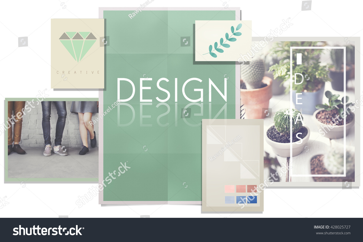 Design Creative Draft Drawing Ideas Model Stock Photo (Edit Now) 428025727