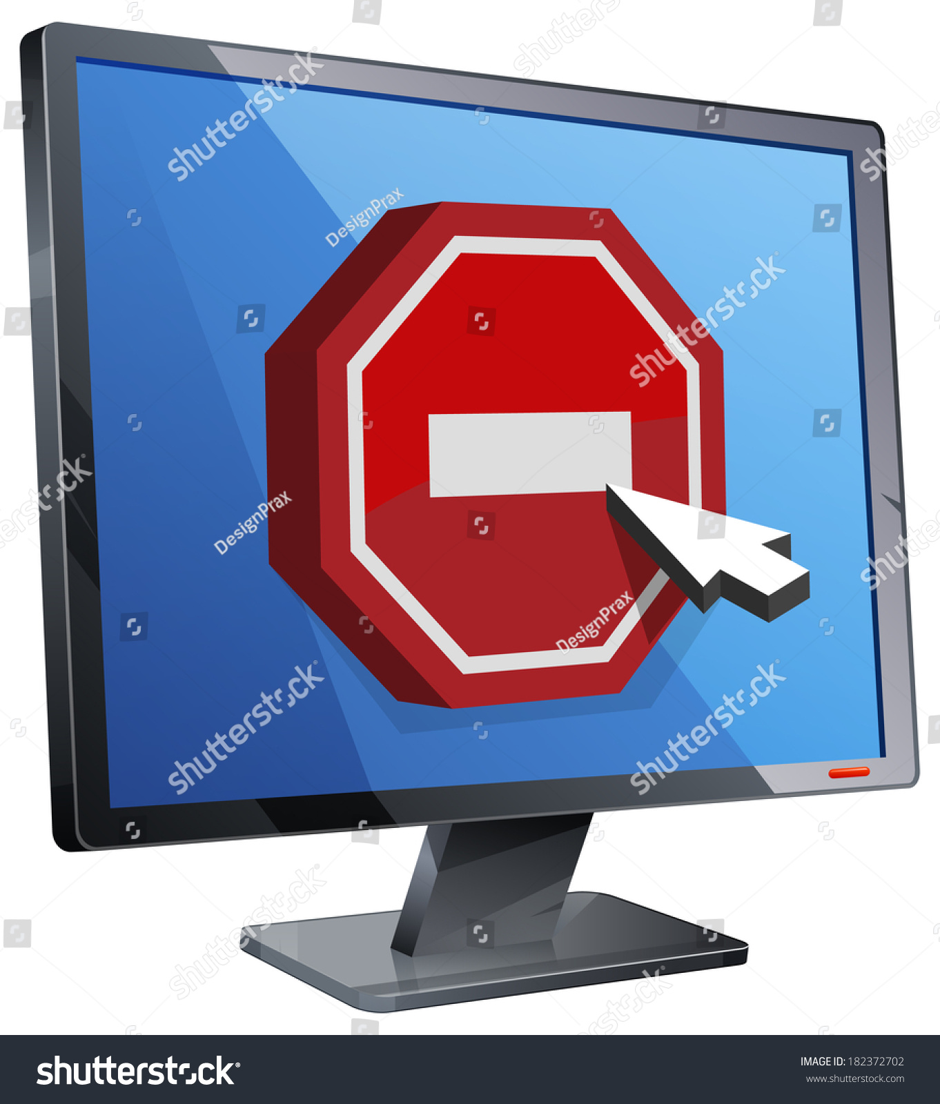 Detecting Computer Error Illustration Stock Illustration 182372702 ...