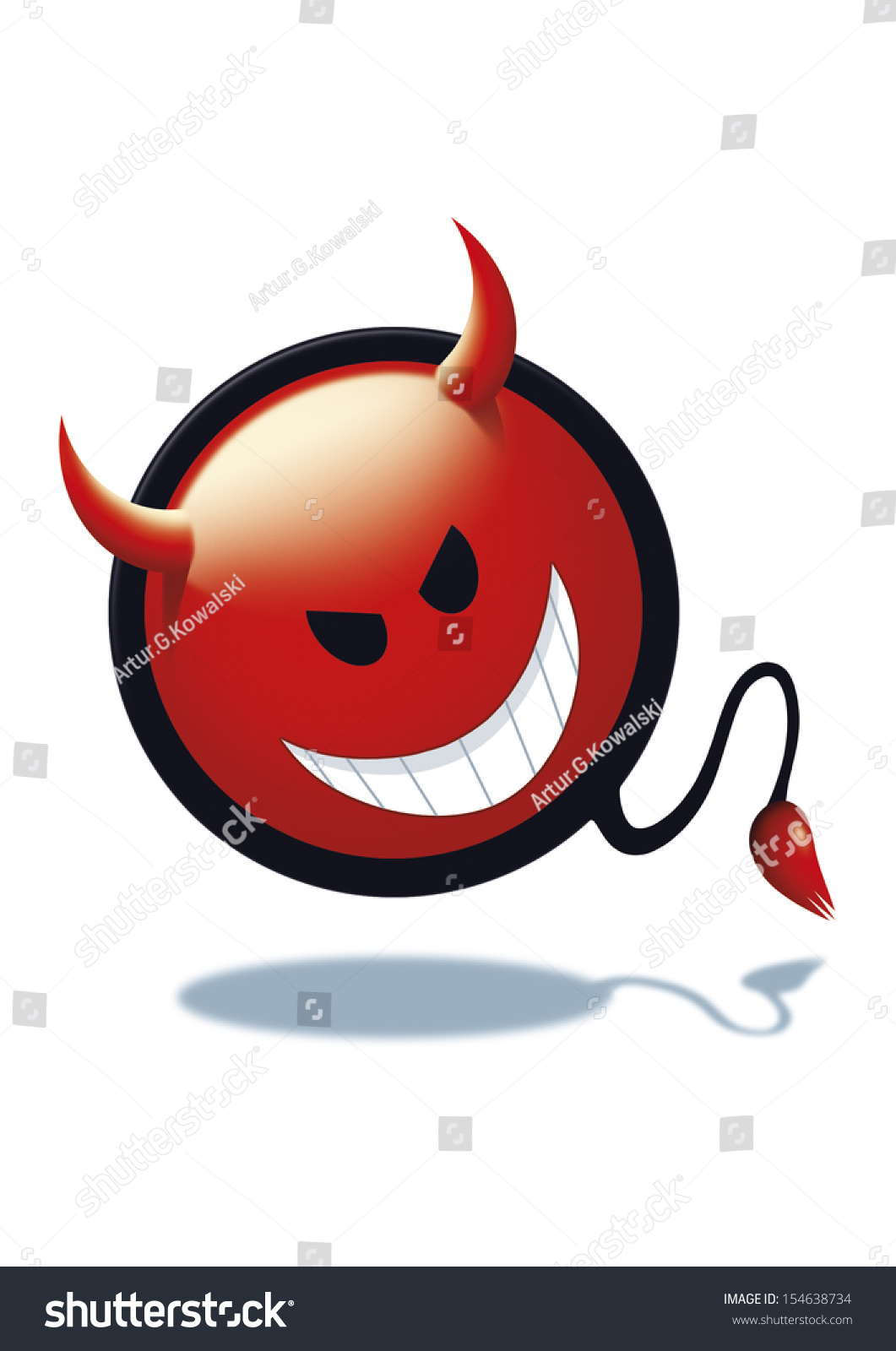 Devil Emoticon Stock Illustration 154638734 - Shutterstock