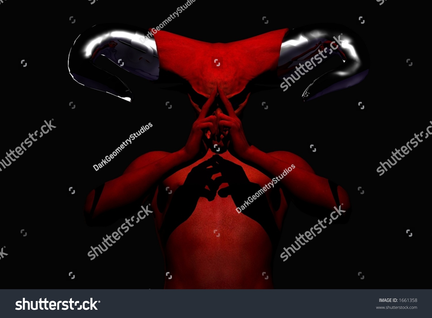 Devil Praying Stock Illustration 1661358 | Shutterstock