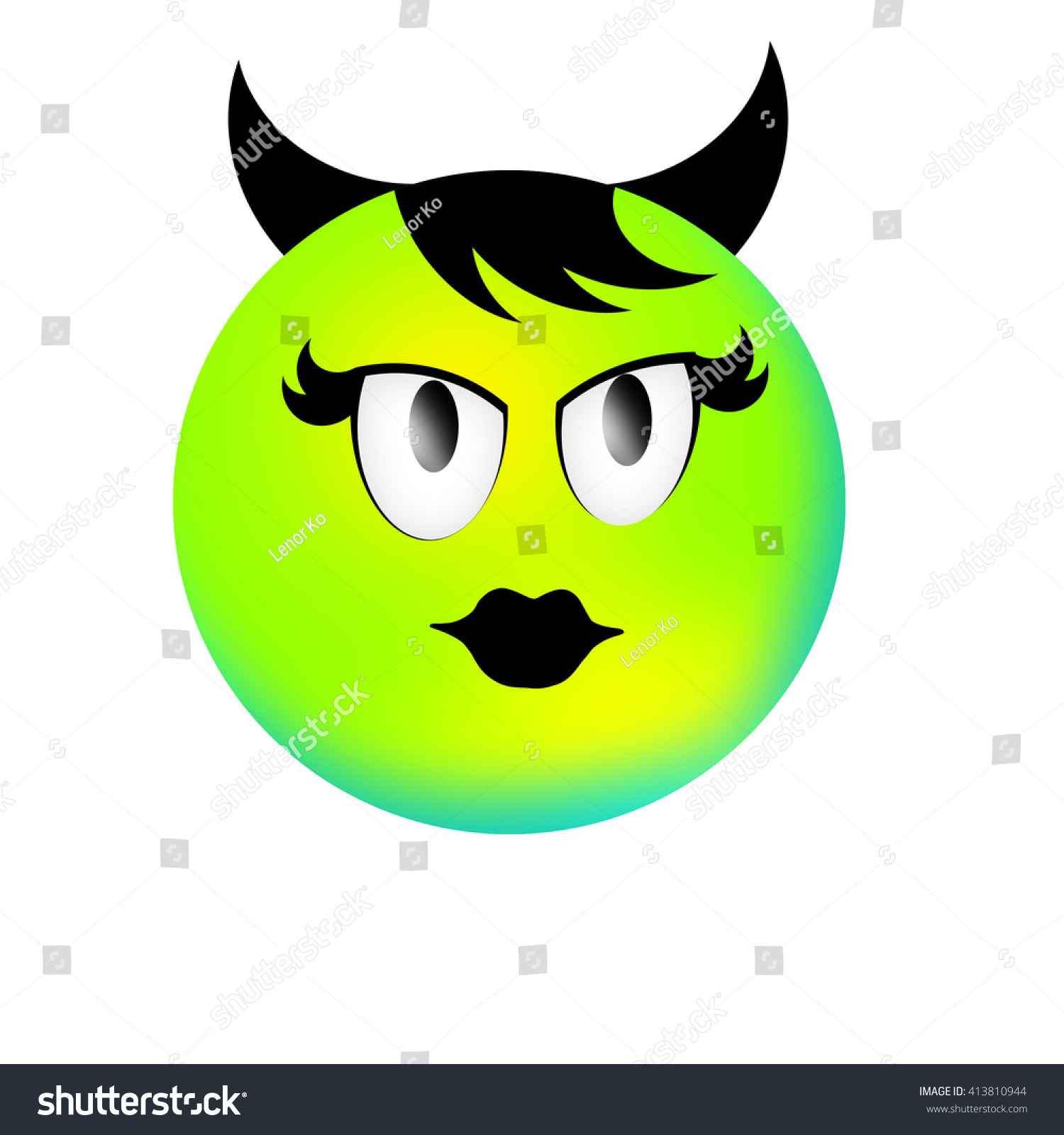 Devil Smiley Stock Illustration 413810944 | Shutterstock
