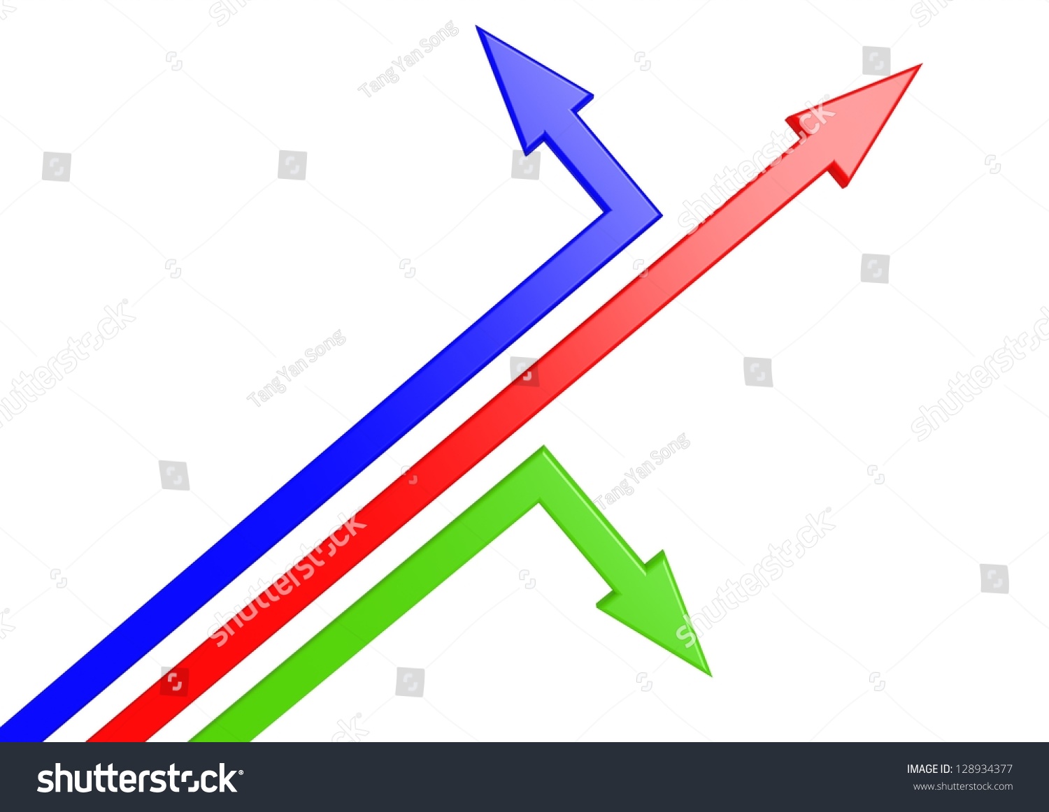 Different Direction Stock Illustration 128934377 | Shutterstock