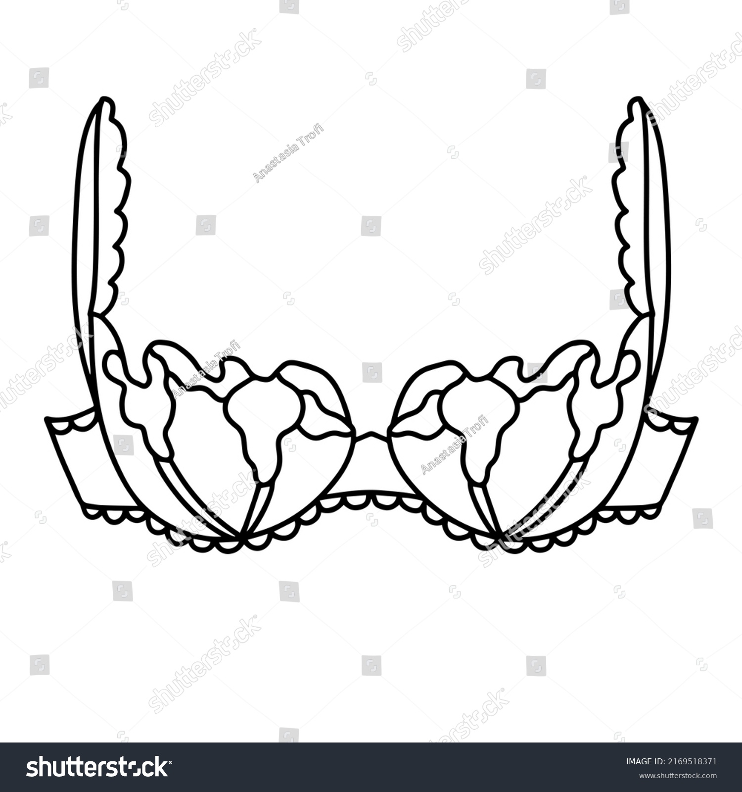Digital Illustration Cute Bra Stock Illustration 2169518371 Shutterstock