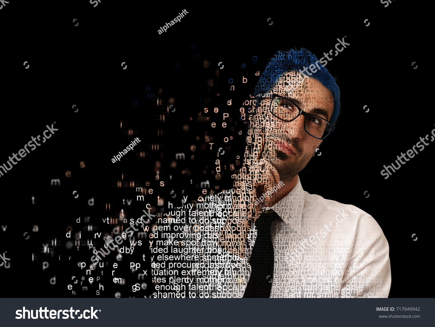 Digital Man Code Stock Photo 717949942 | Shutterstock