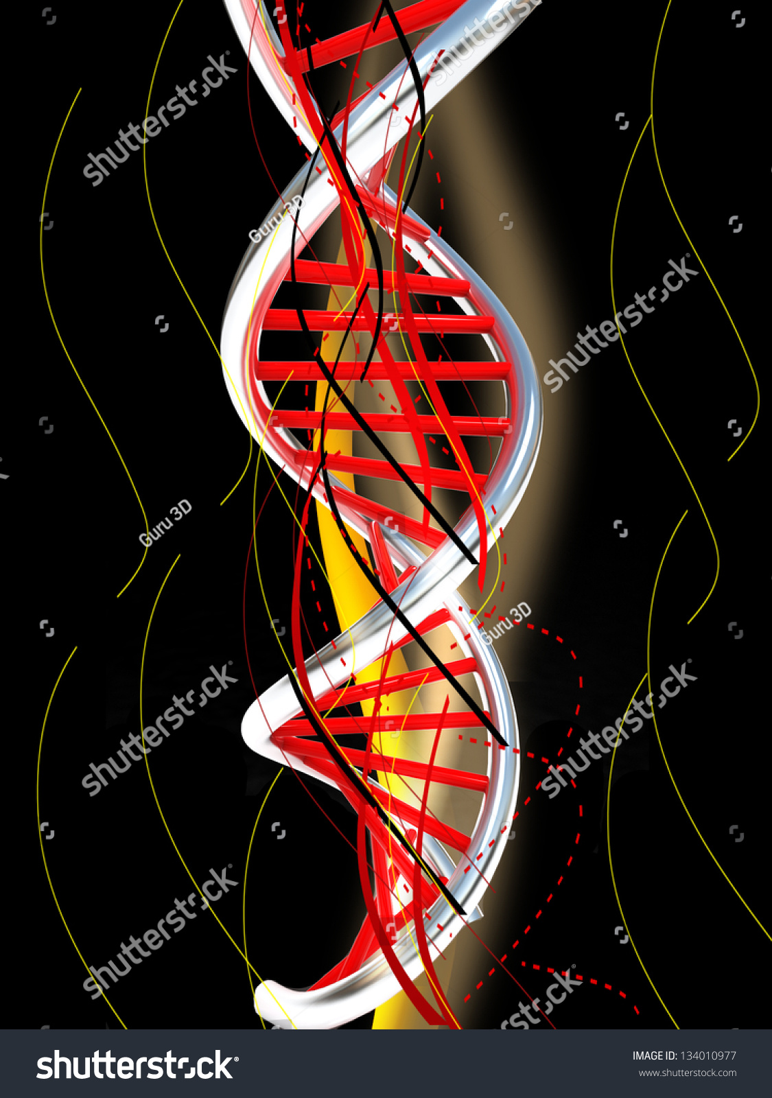 Dna Structure Model Background Stock Illustration 134010977 | Shutterstock