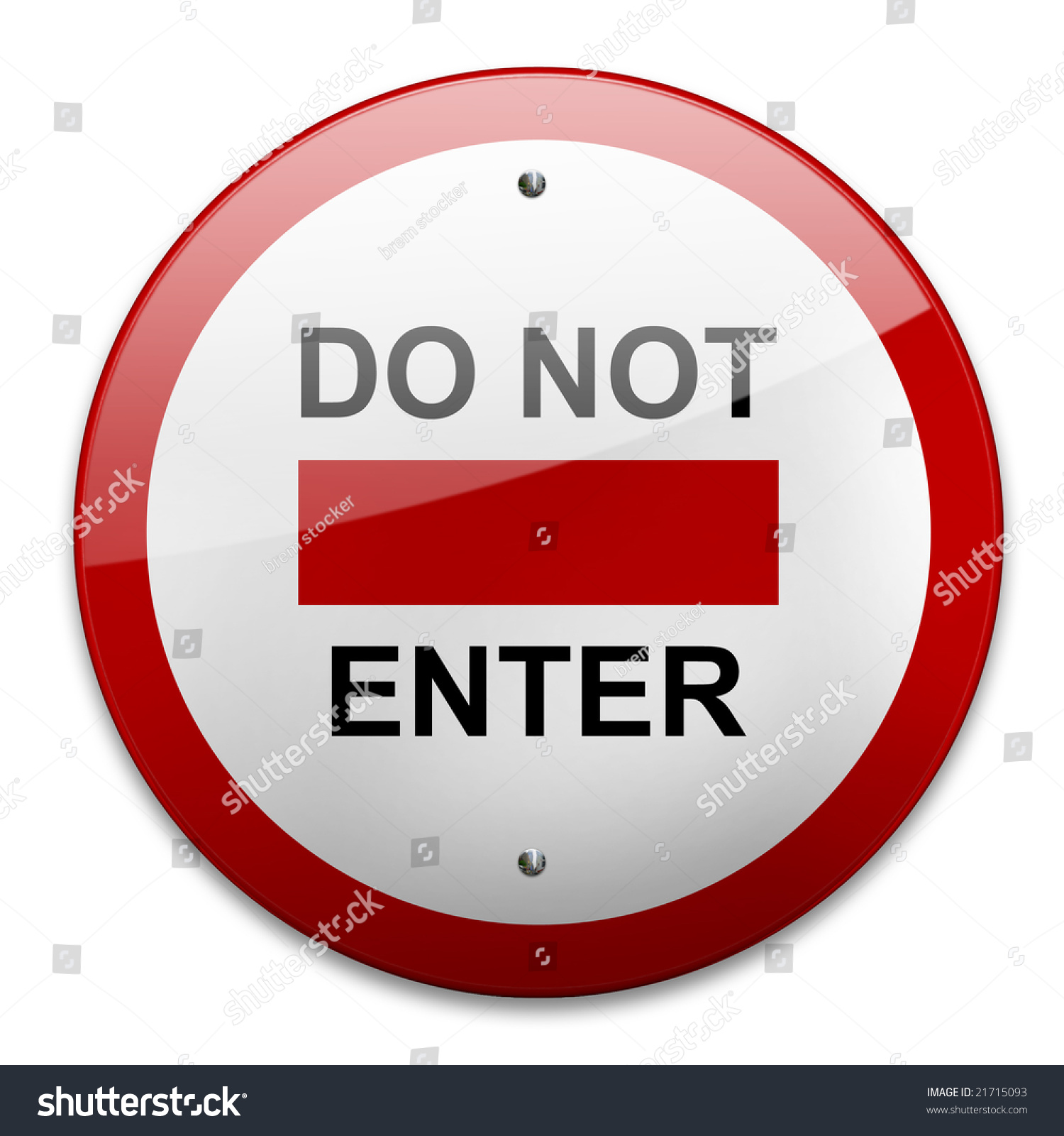 Do Not Enter Stock Illustration 21715093