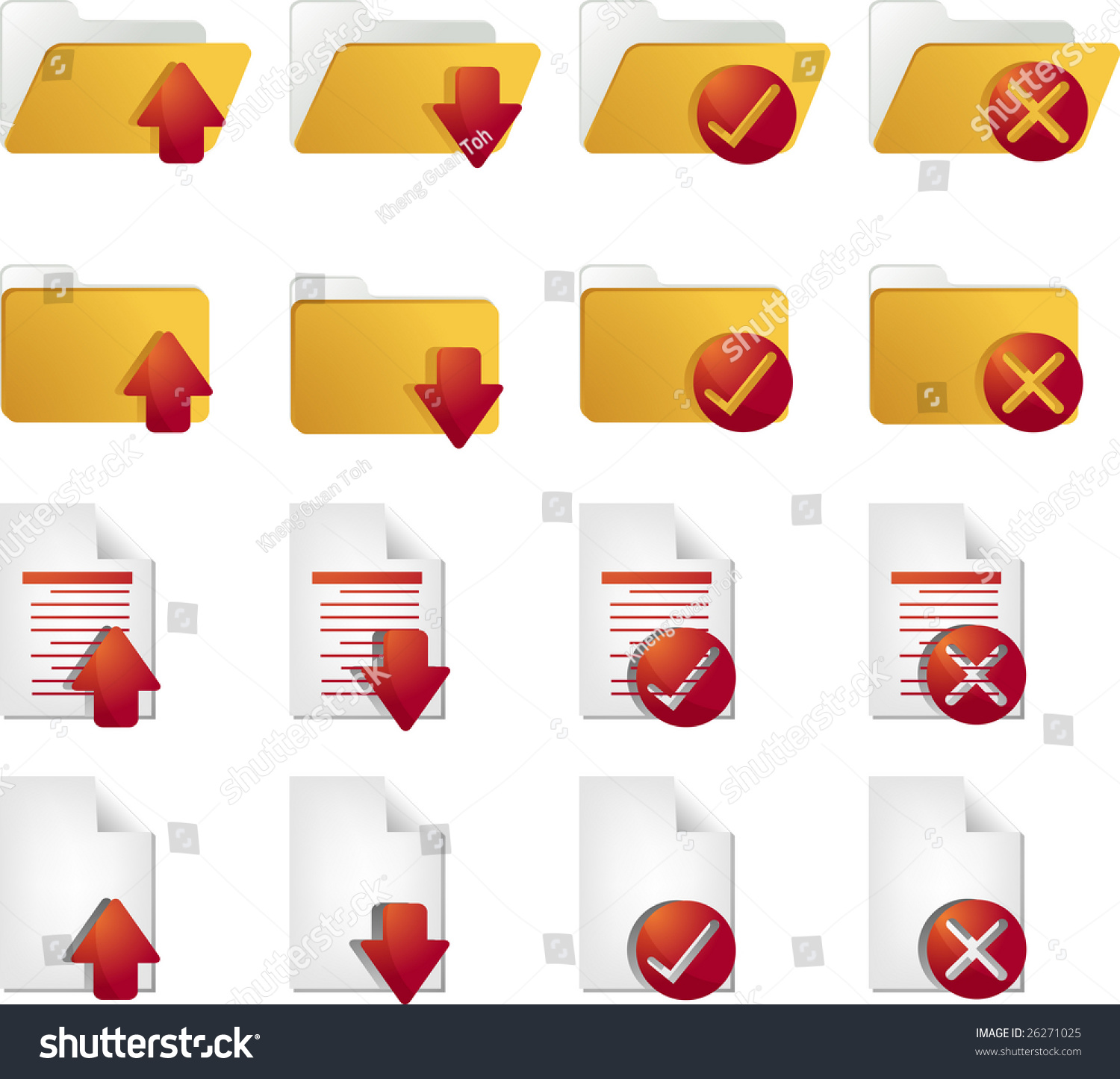 Document Folder Icon Set Different Operations 库存插图 26271025 | Shutterstock