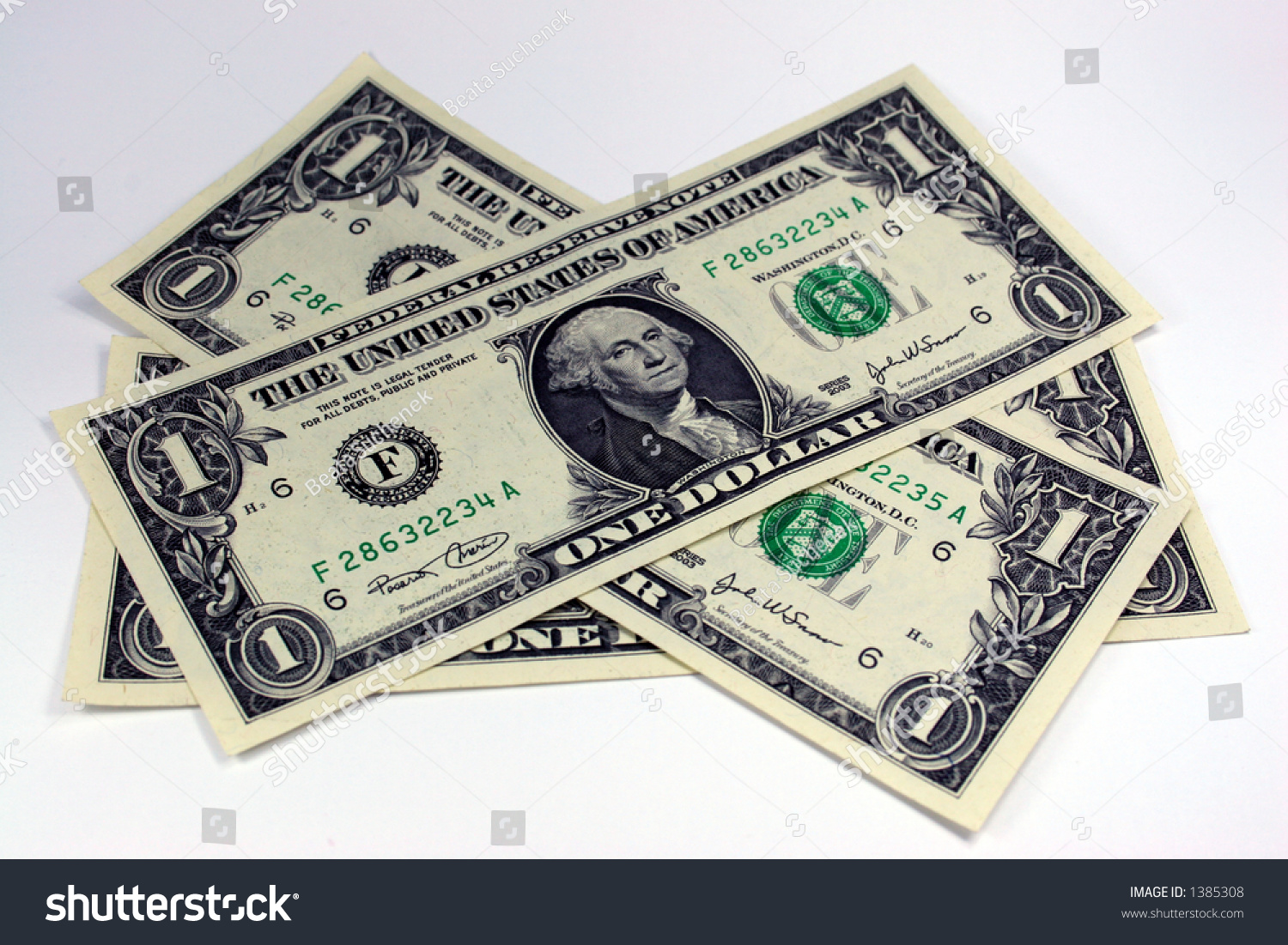 Dollar Stock Photo 1385308 : Shutterstock