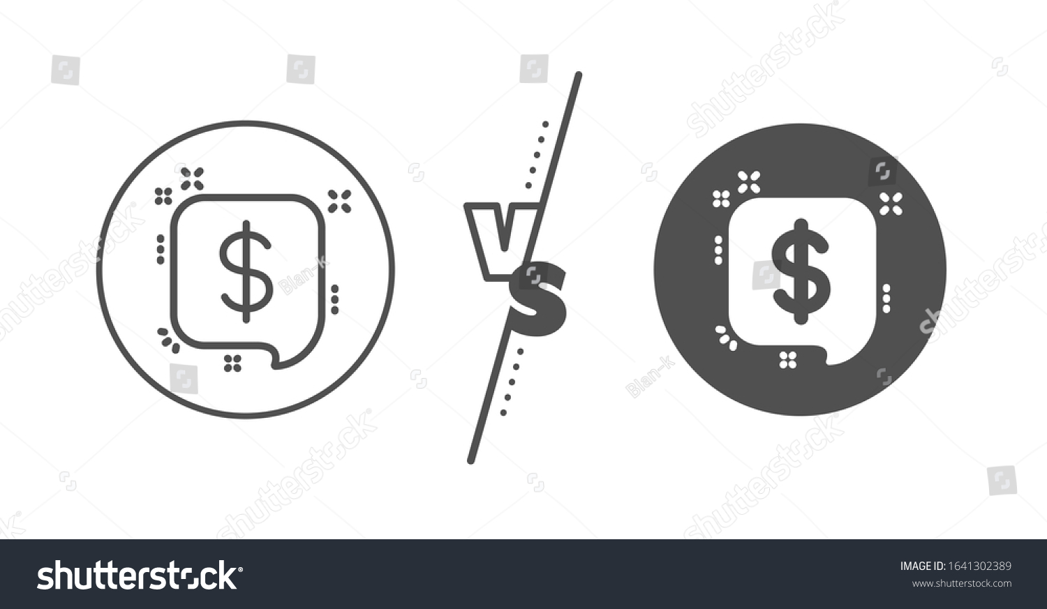 Dollar Sign Versus Concept Payment Received Stock Illustration ... Dollar Sign Versus Concept Payment Received Stock Illustration ...