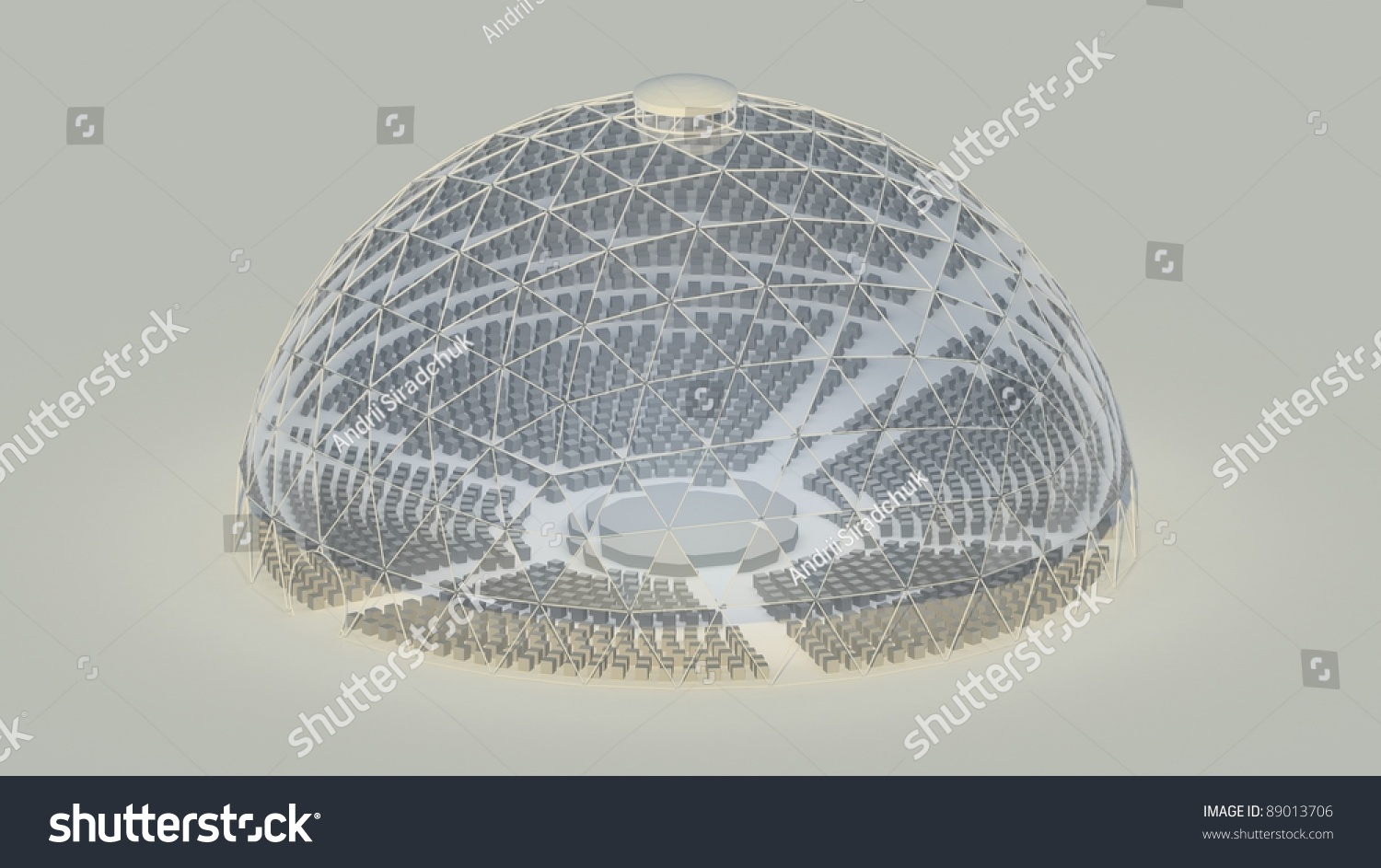 Dome Render Stock Illustration 89013706
