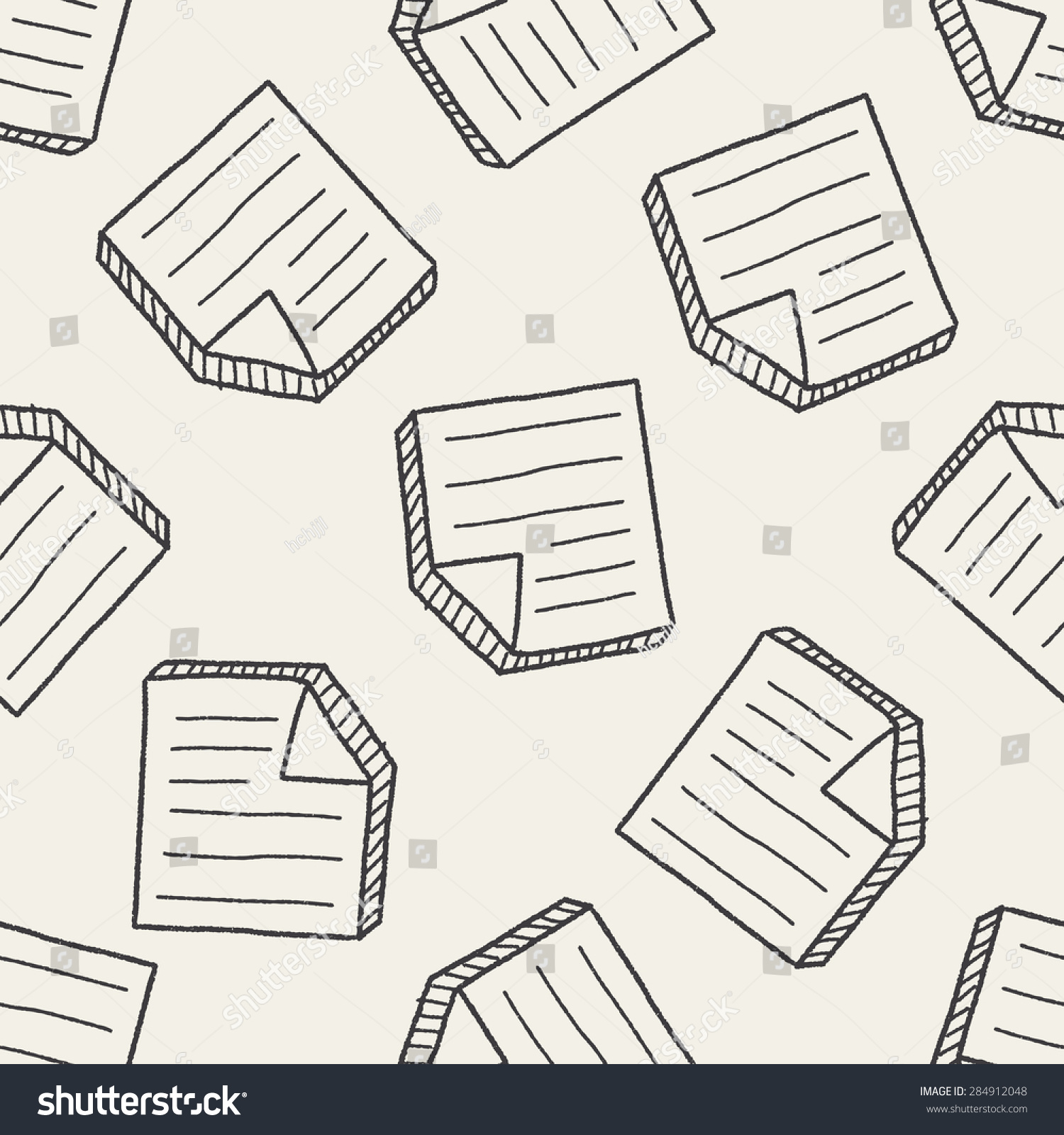 Doodle Document Stock Illustration 284912048