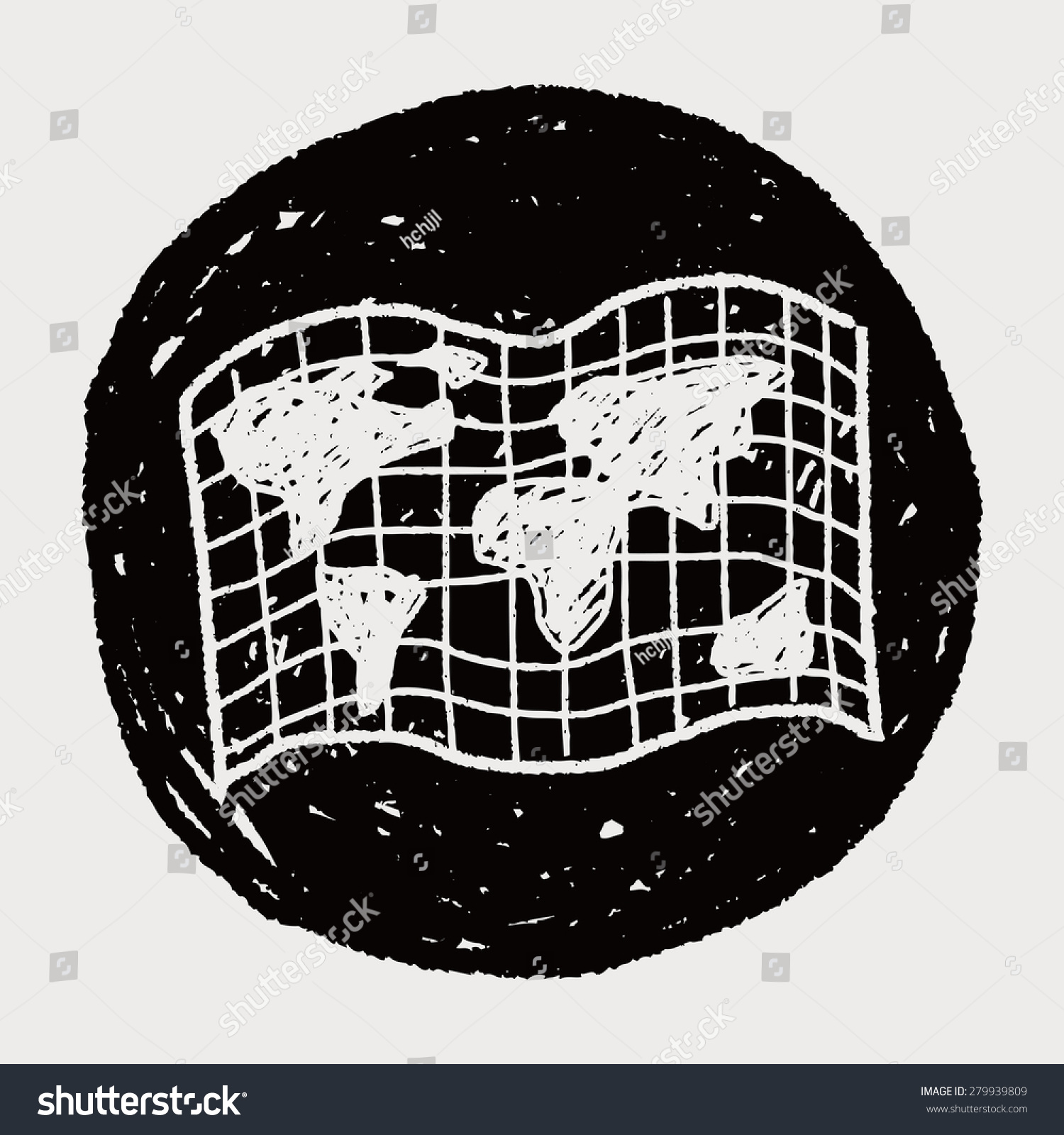 Doodle Map Stock Illustration 279939809 | Shutterstock