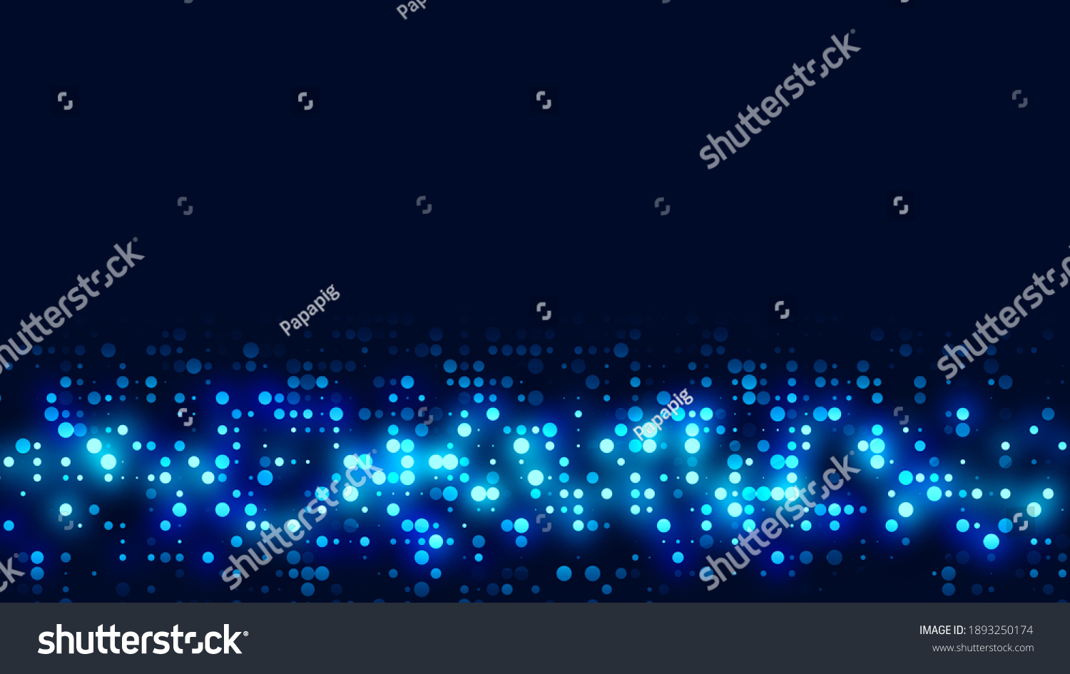 Dot Blue Pattern Screen Led Light Stock Illustration 1893250174 ...