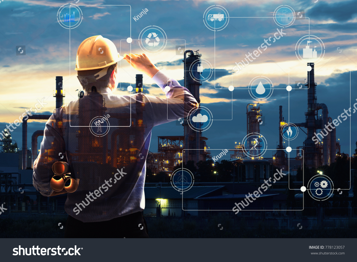 Double Exposure Engineer Oil Refinery Industry Stock Photo (Edit Now ... Double Exposure Engineer Oil Refinery Industry Stock Photo (Edit Now ...