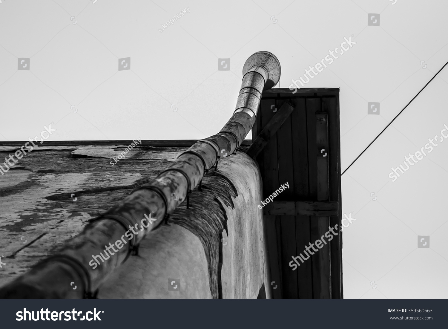 Downpipe View Below Stock Photo (Edit Now) 389560663