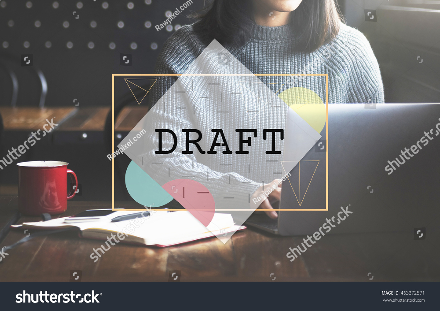 Draft Creative Drawing Interior Layout Sketch Stock Photo 463372571 ...