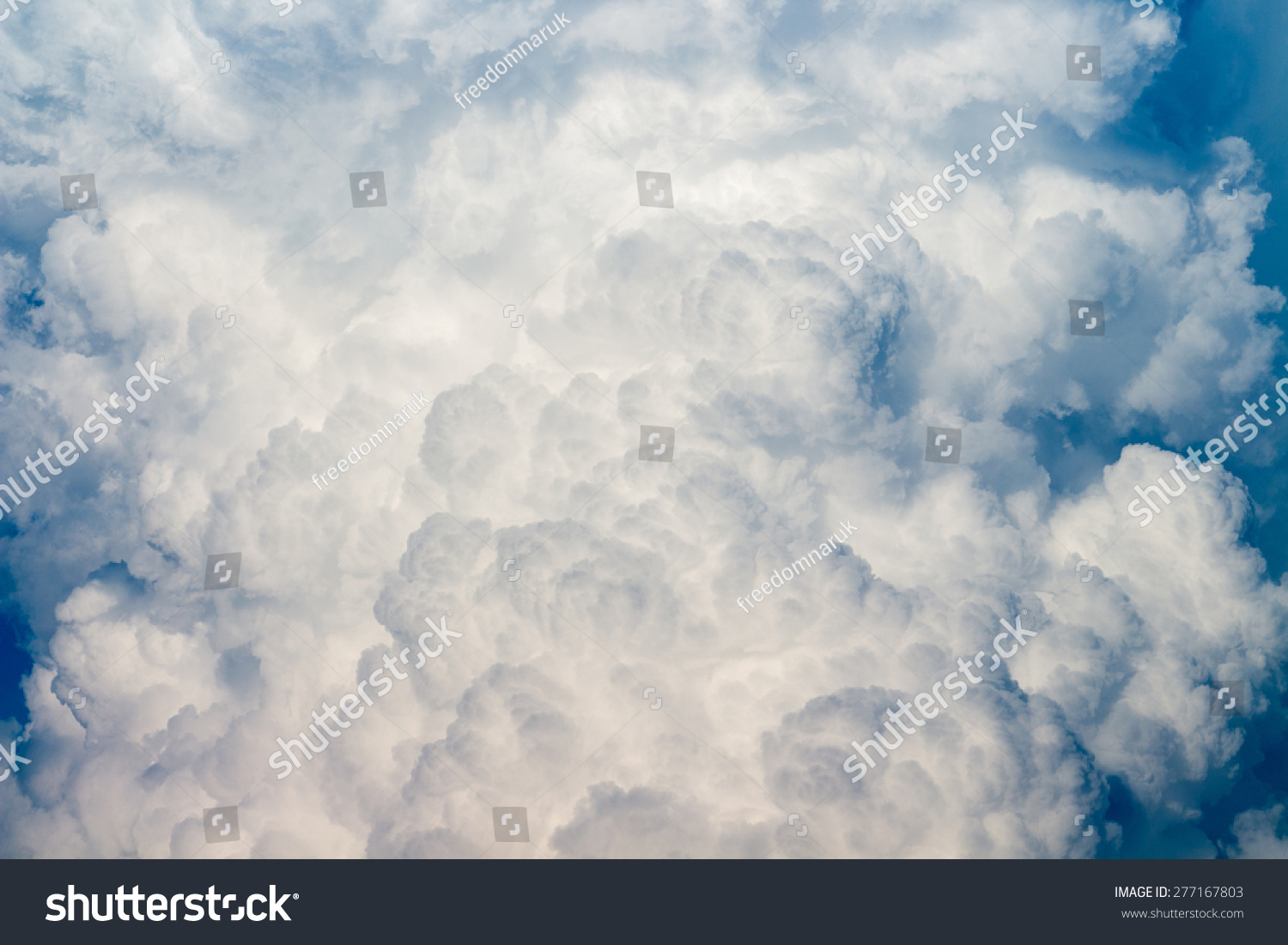 Dramatic Cotton Candy Sky Cloud Texture Stock Photo 277167803 ...