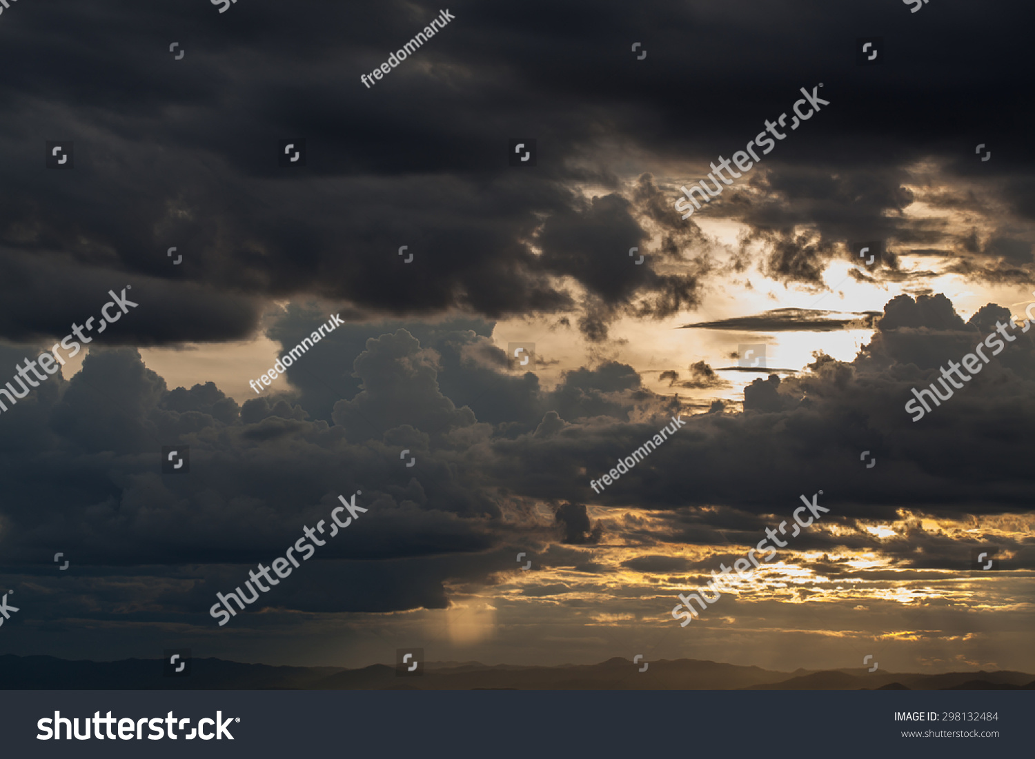 Dramatic Cotton Candy Sky Cloud Texture Stock Photo (Edit Now) 298132484