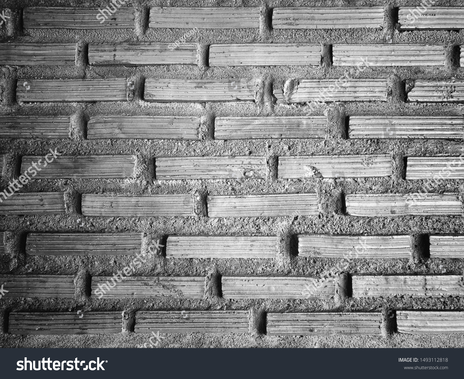 Dramatic Grayscale Brick Wall Texture Background Stock Photo (Edit Now ...