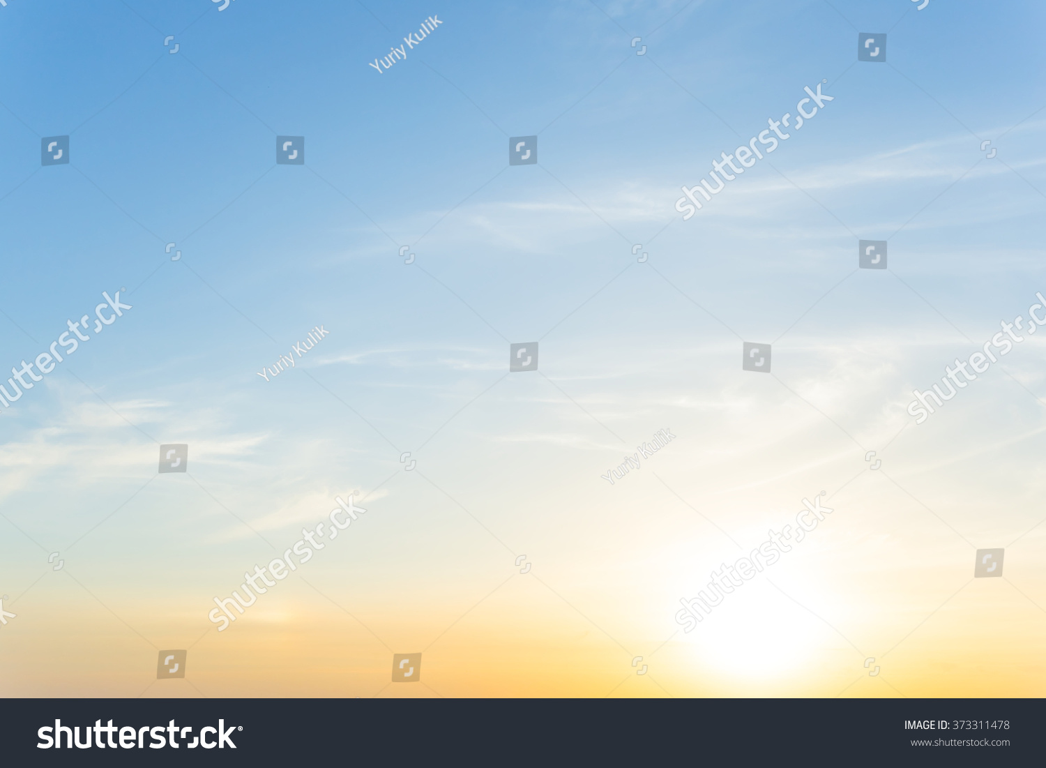 Dramatic Sunset Evening Sky Background Stock Photo 373311478 | Shutterstock