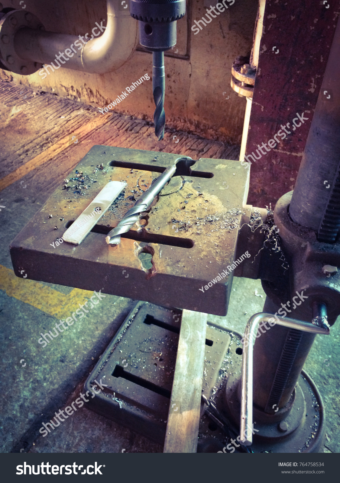 Drill Machine Maintenance Work Concept Stock Photo (Edit Now) 764758534