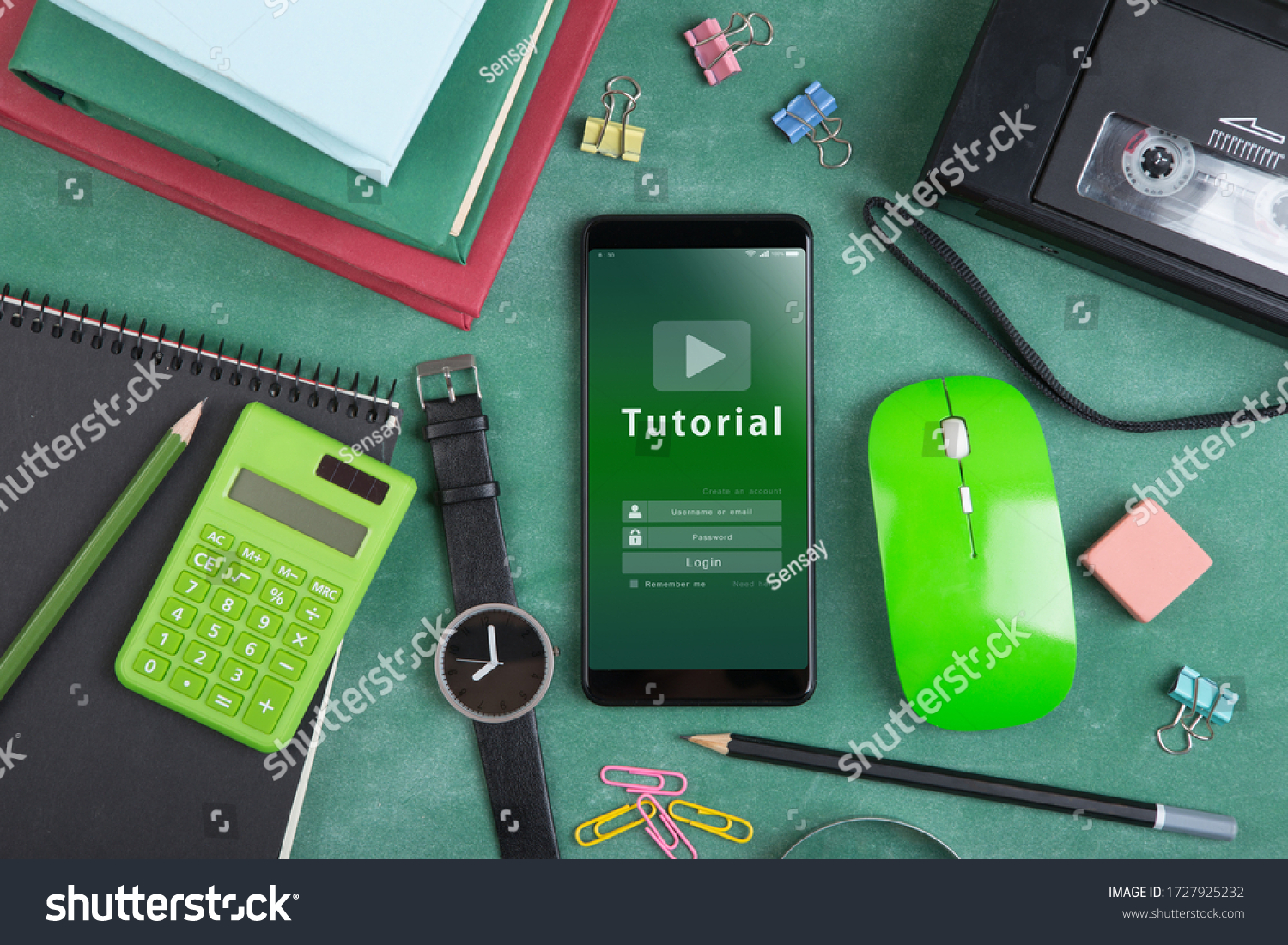 E Learning Concept Online Tutorial Login Stock Photo 1727925232 ...