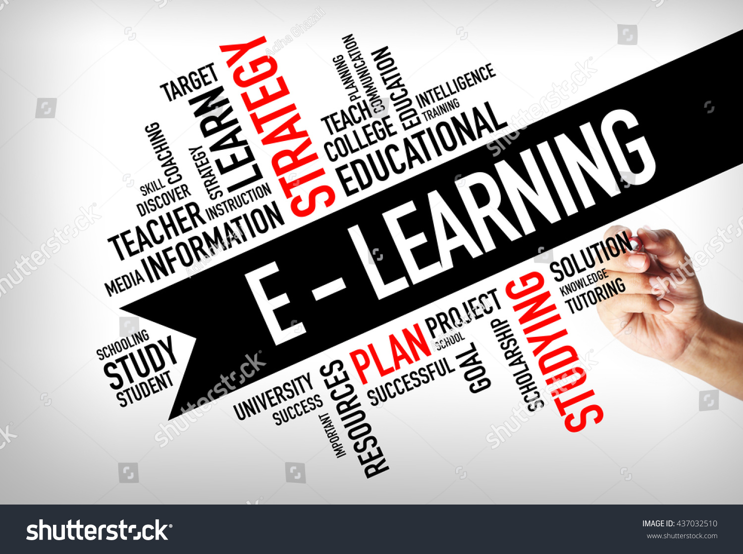 E Learning Word Cloud Study Concept Stock Photo 437032510 | Shutterstock