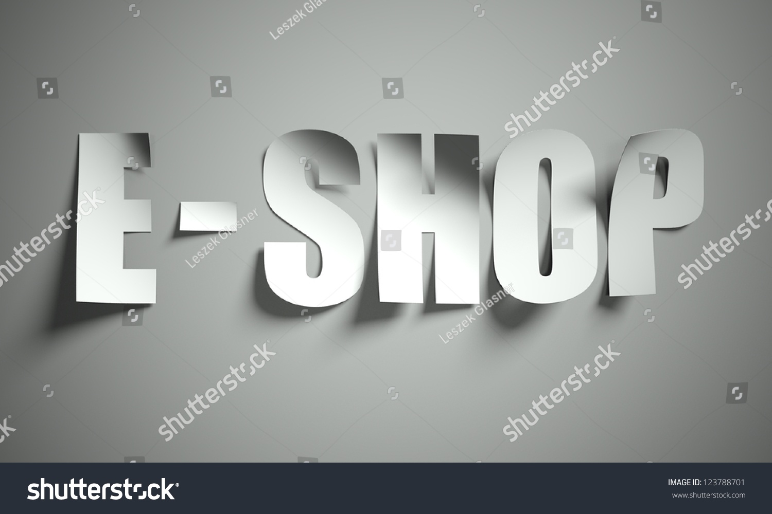 Eshop Cut Paper Background Stock Illustration 123788701