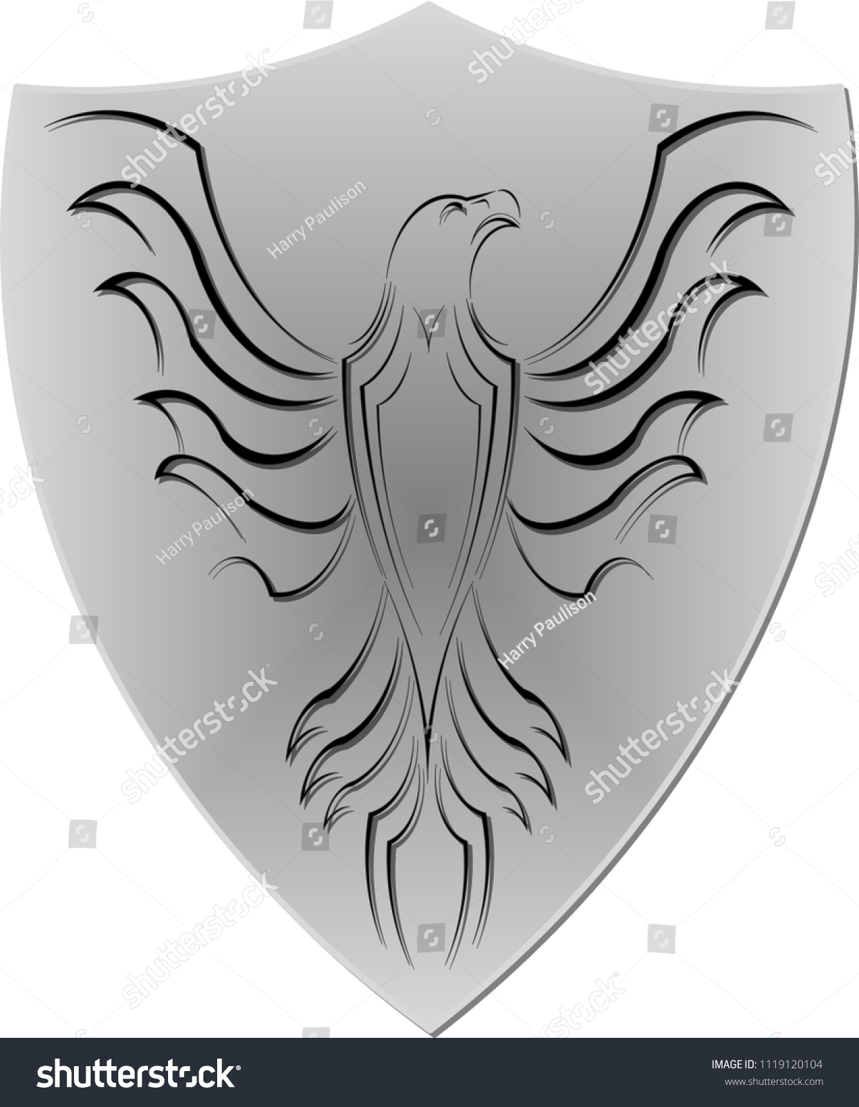 Eagle Shield Crest Logo Icon Stock Illustration 1119120104 | Shutterstock