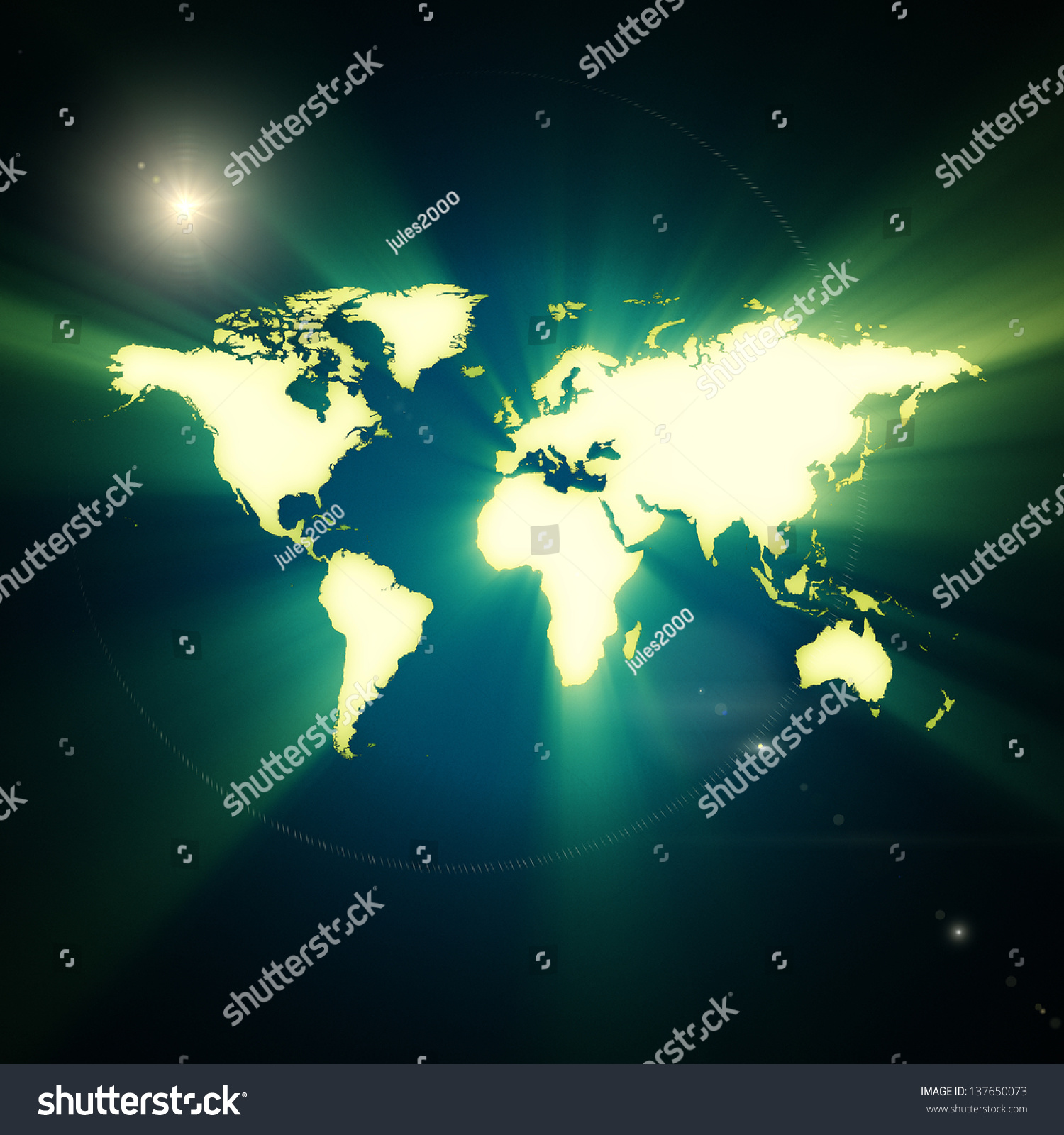 Earth Map Stock Illustration 137650073 | Shutterstock