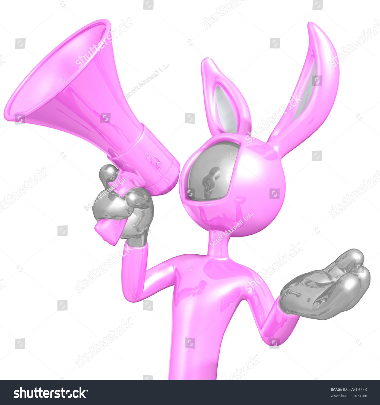 Easter Bunny Megaphone Stock Illustration 27219778 | Shutterstock