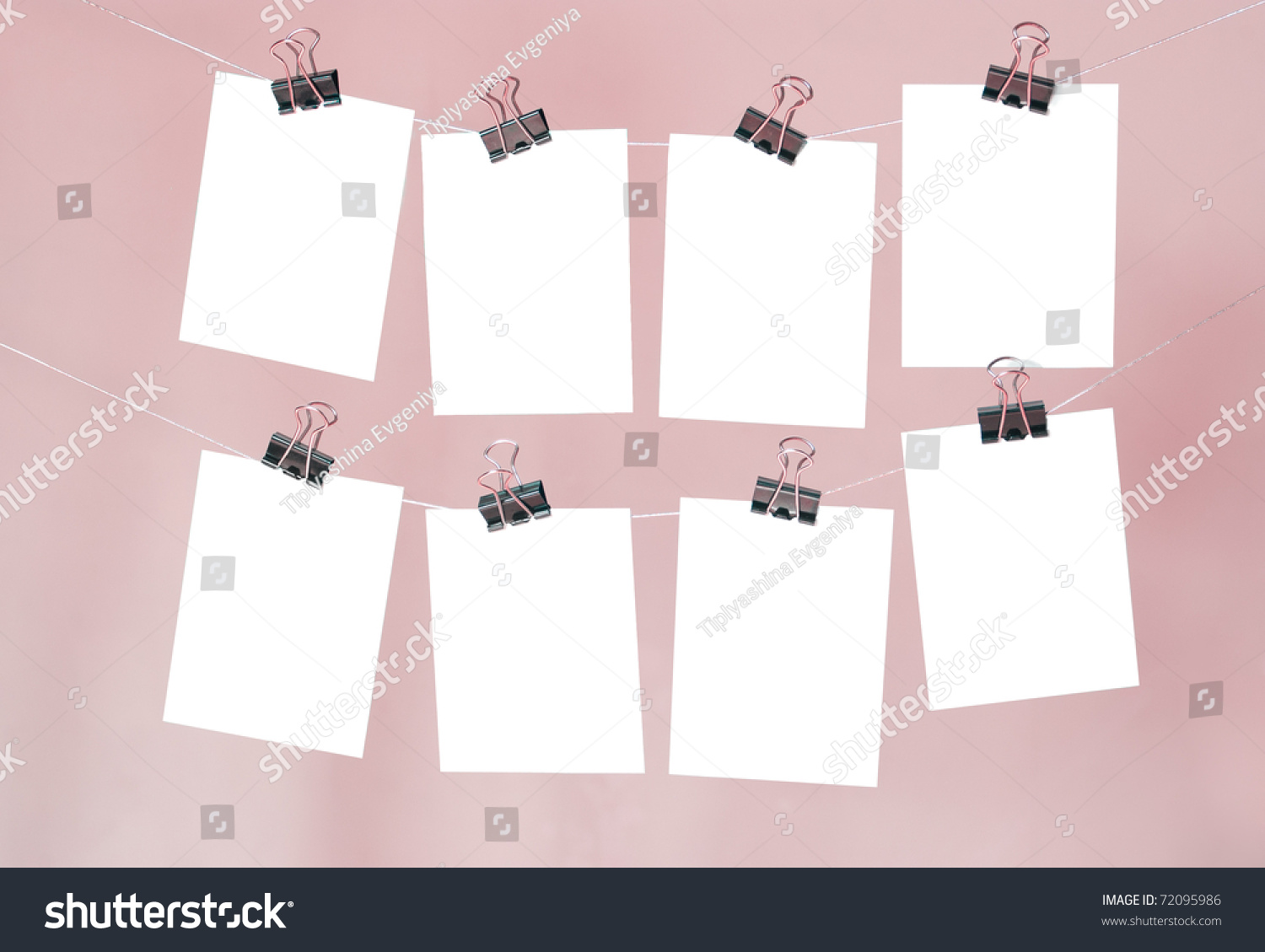 Eight Empty Forms On Pink Background Stock Photo 72095986 | Shutterstock