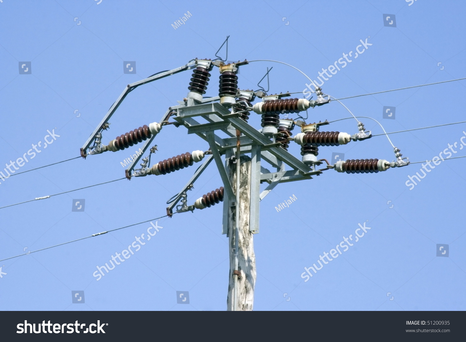 Electric Lines Stock Photo (Edit Now) 51200935