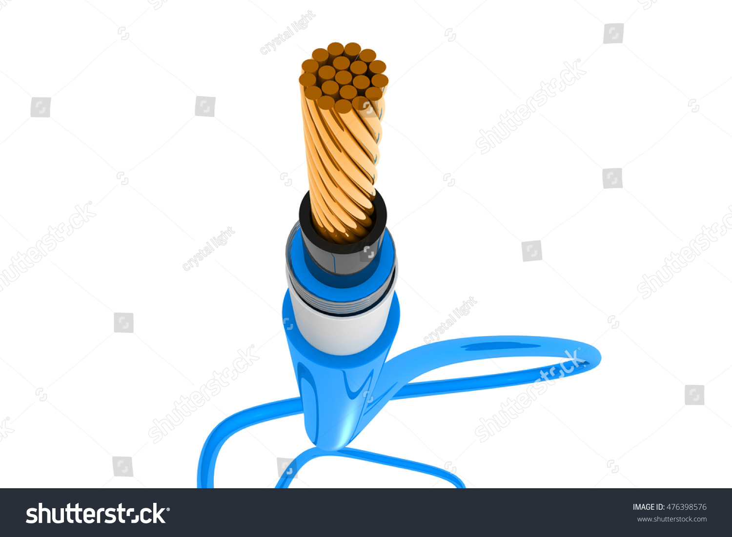 Electrical Cable 3d Render Stock Illustration 476398576 | Shutterstock