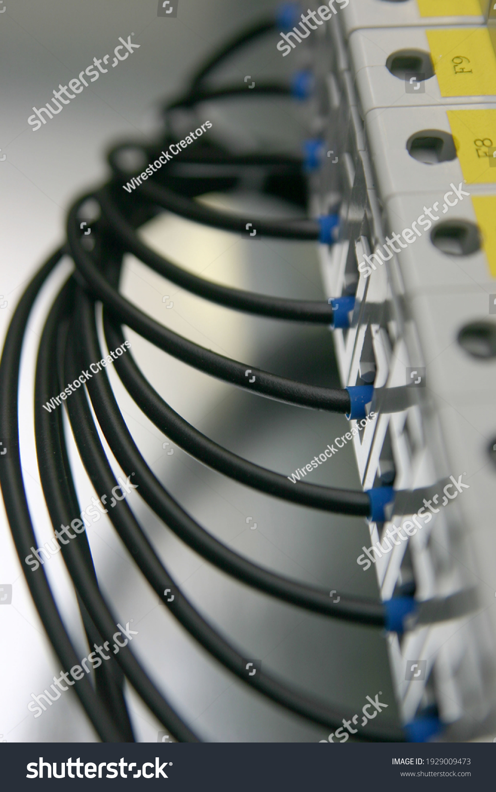 Electrical Engineering Cable Clamps Technical Construction Stock Photo ...