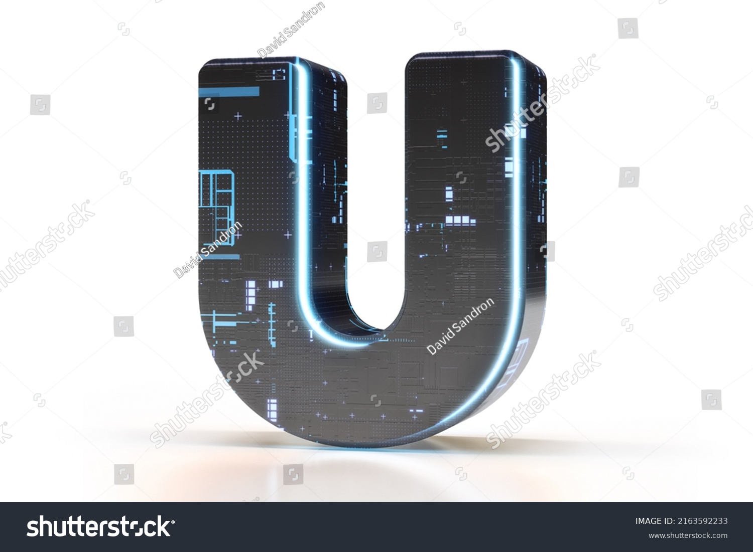 Electrical Engineering 3d Font Typeface Letter Stock Illustration ...