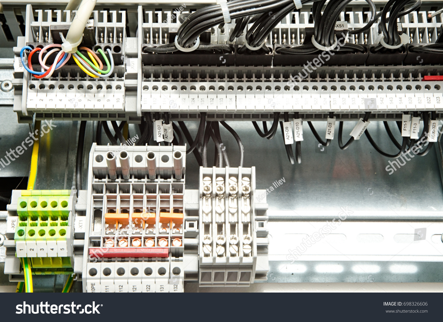 Electrical Panel Automation Process Control Stock Photo 698326606 ...