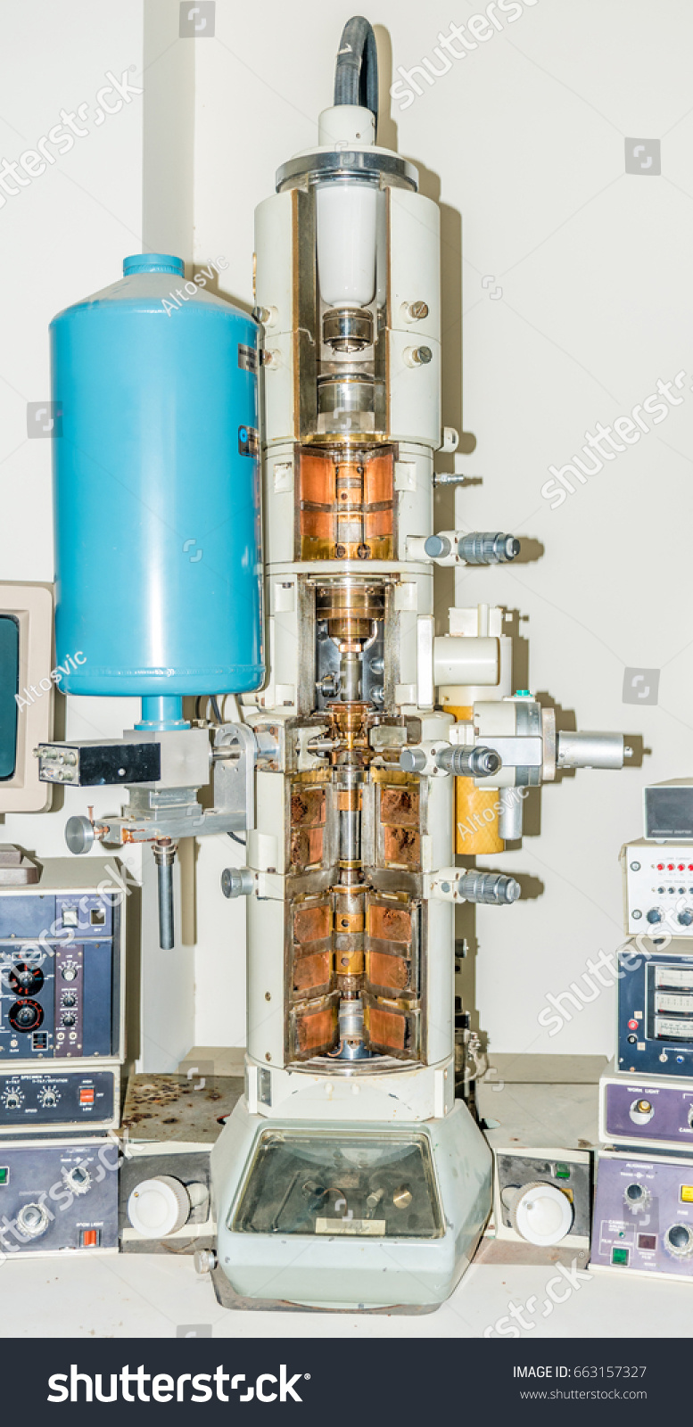 Electron Microscope Section Stock Photo (Edit Now) 663157327