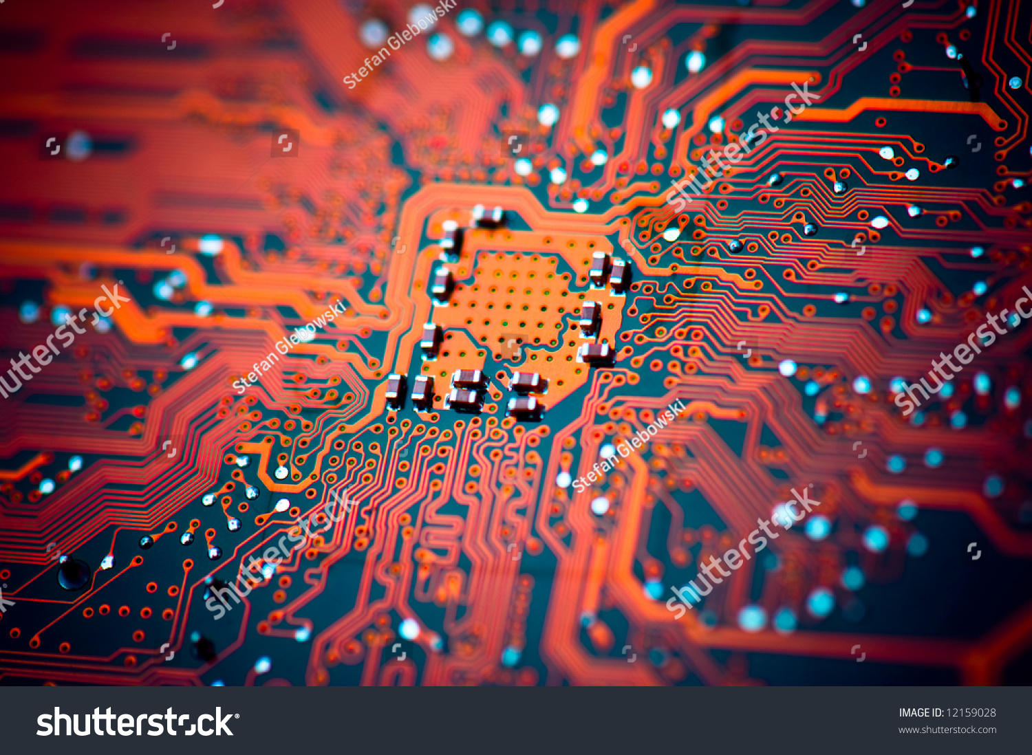 Electronic Background Texture Stock Photo 12159028 : Shutterstock