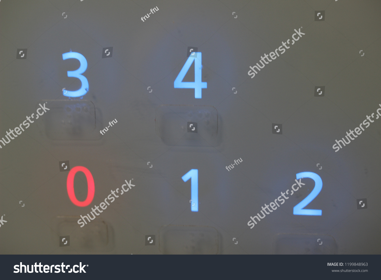 Elevator Buttons House Elevator Stock Photo 1199848963 | Shutterstock