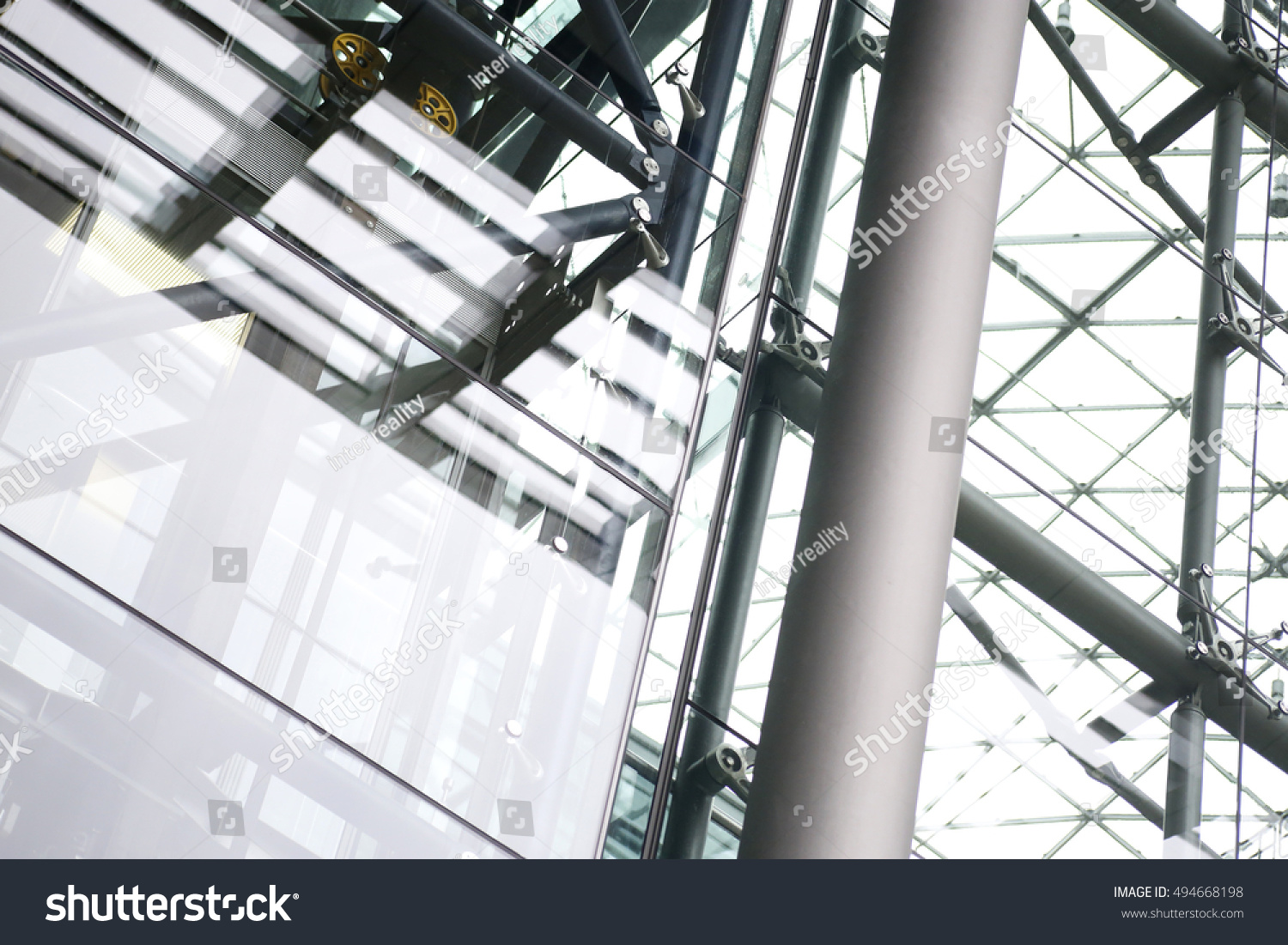 Elevator Shaft Column Pillar Supporting Structure Stock Photo (Edit Now ...