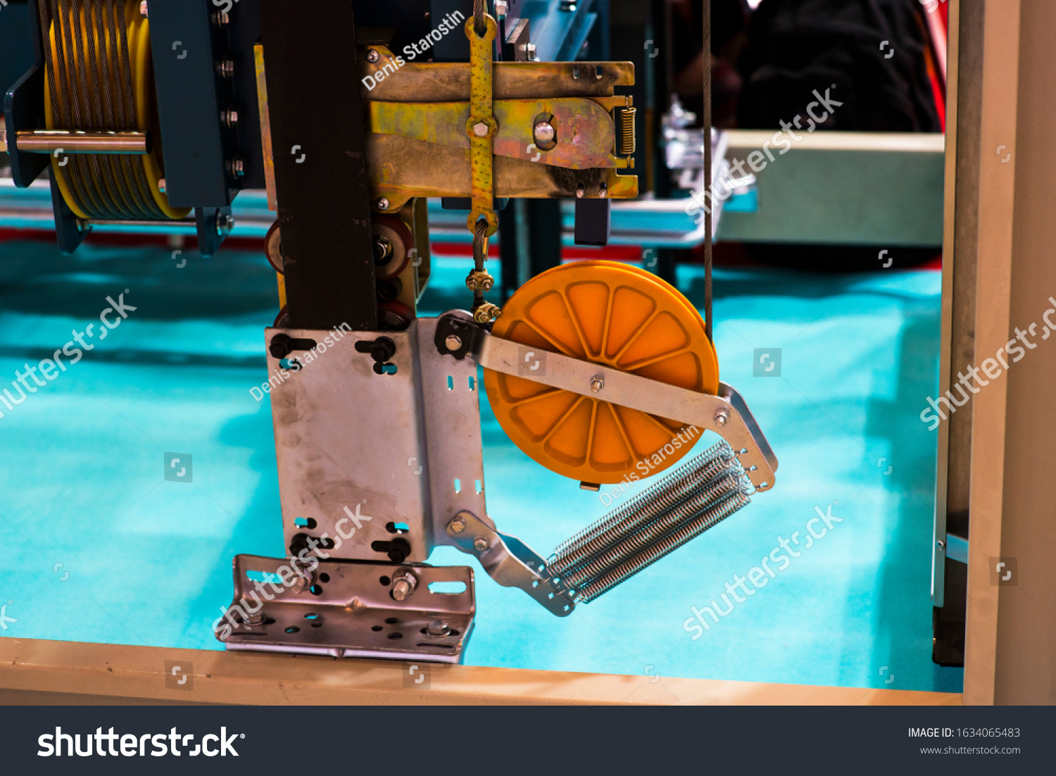 Elevator Shaft Maintenance Cable Control Stock Photo 1634065483 ...