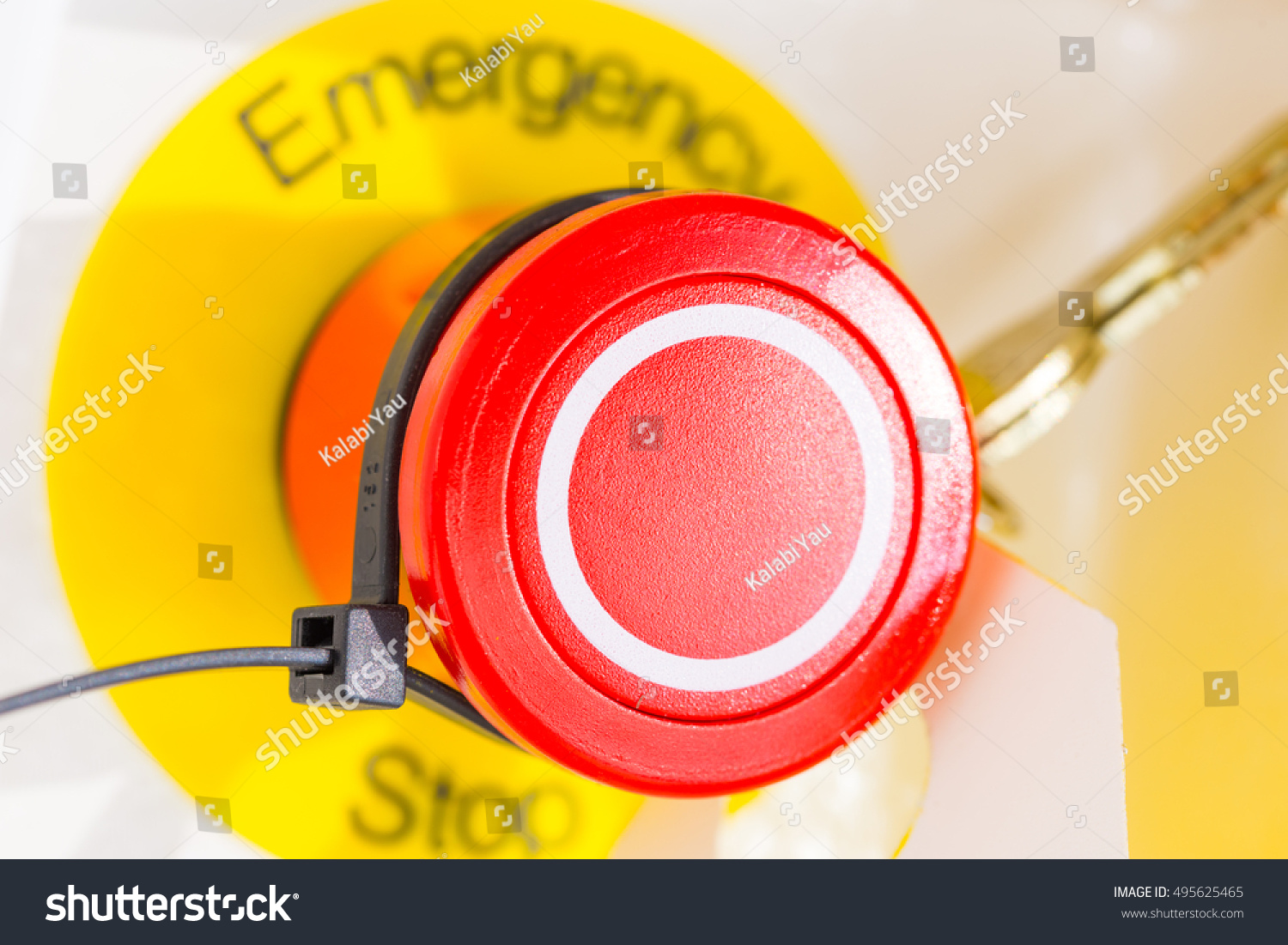 Emergency Stop Button Stock Photo 495625465 | Shutterstock