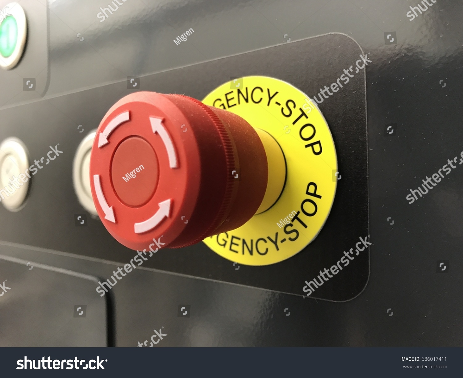 Emergency Stop Button Stock Photo 686017411 | Shutterstock