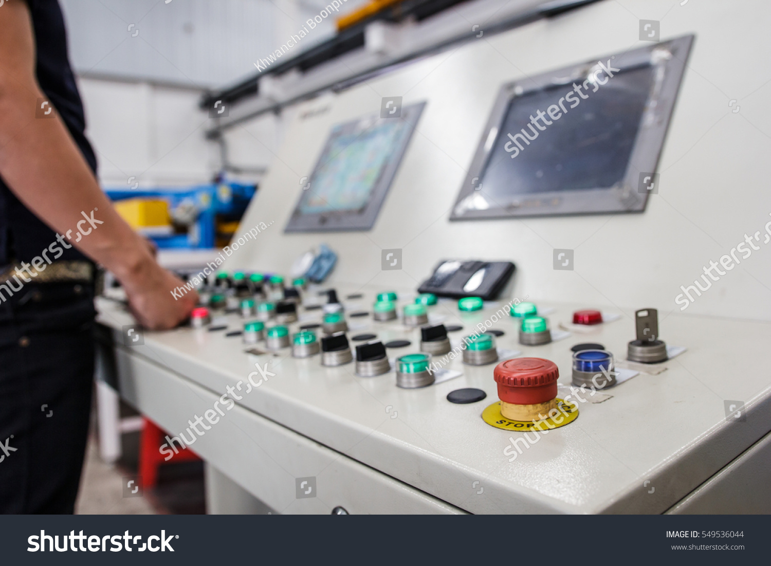 Emergency Stop Button Control Panel 스톡 사진 549536044 | Shutterstock