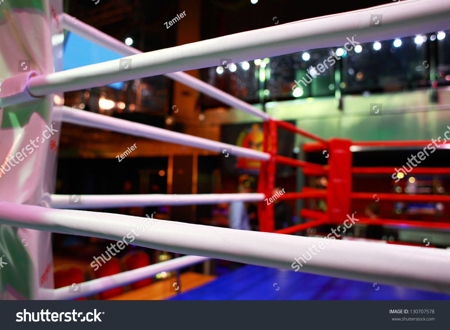 Empty Boxing Ring Abstraction Stock Photo 130707578 | Shutterstock
