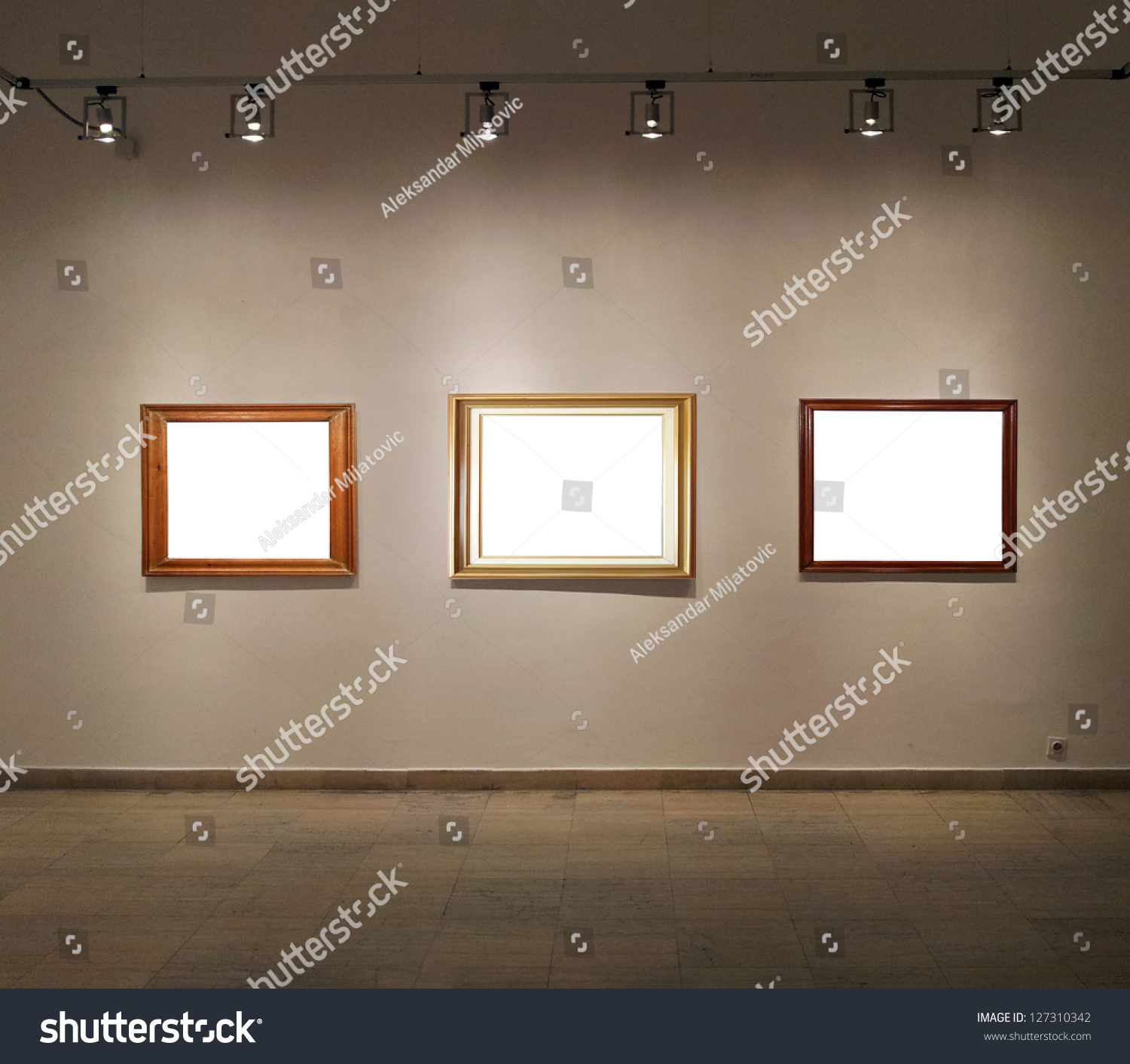 Empty Frames Gallery Room Stock Photo 127310342 | Shutterstock